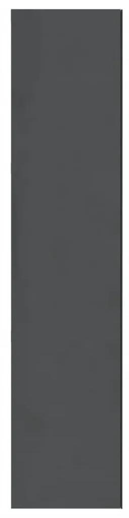 vidaXL Koupelnová skříňka se zrcadlem 60 x 15 x 75 cm MDF zářivě šedá