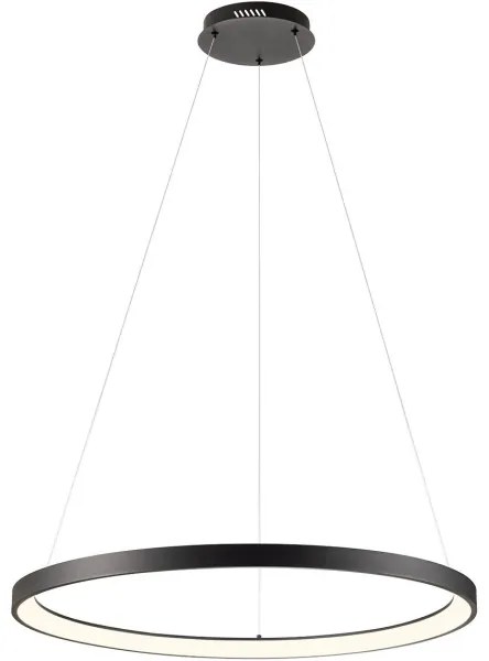 Redo 01-2677- LED Stmívatelný lustr na lanku ICONIC LED/60W/230V pr. 78 cm černá