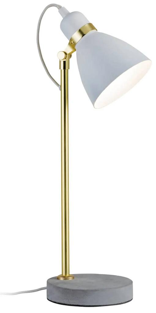 Paulmann Orm stolní lampa v bílé-zlaté