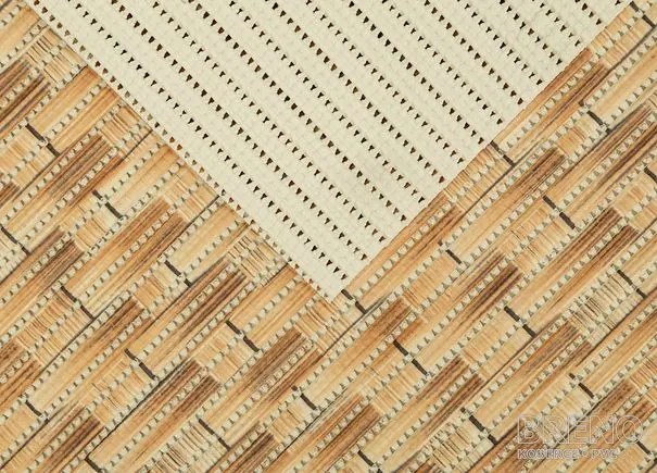 Breno Koupelnová pěnová předložka SOFTY-TEX 79913.8 proutí, šíře 130 cm, Hnědá/Béžová