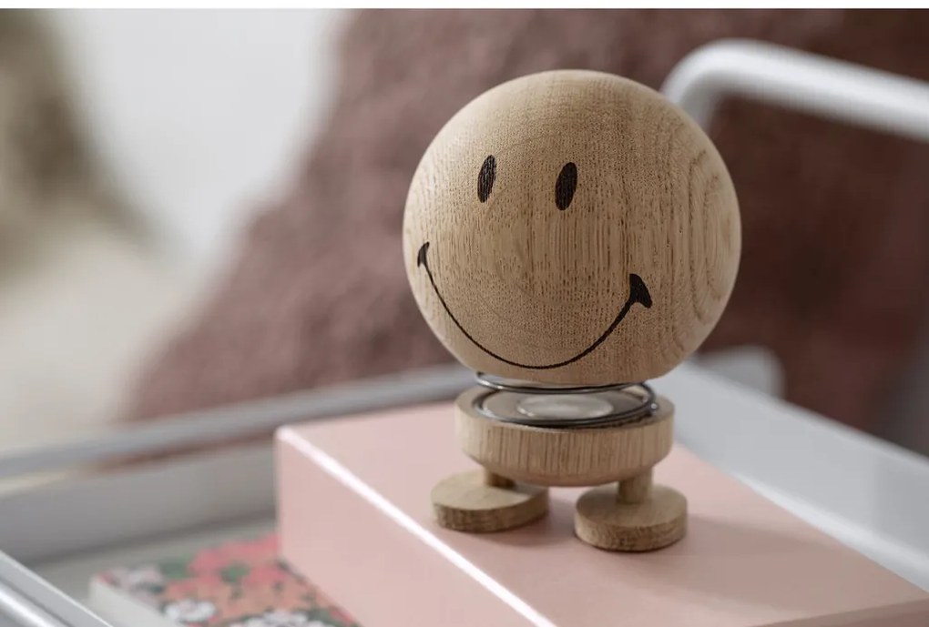 Soška Hoptimist  Figurka Smiley M Neopracovaný dub