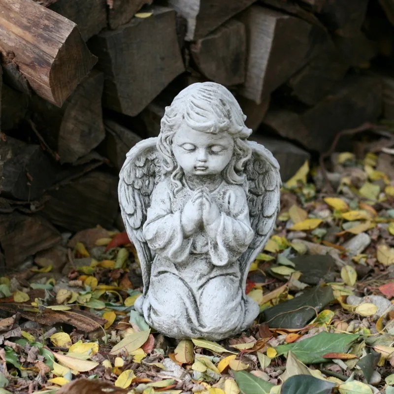 Zahradní dekorace modlící se anděl 25cm