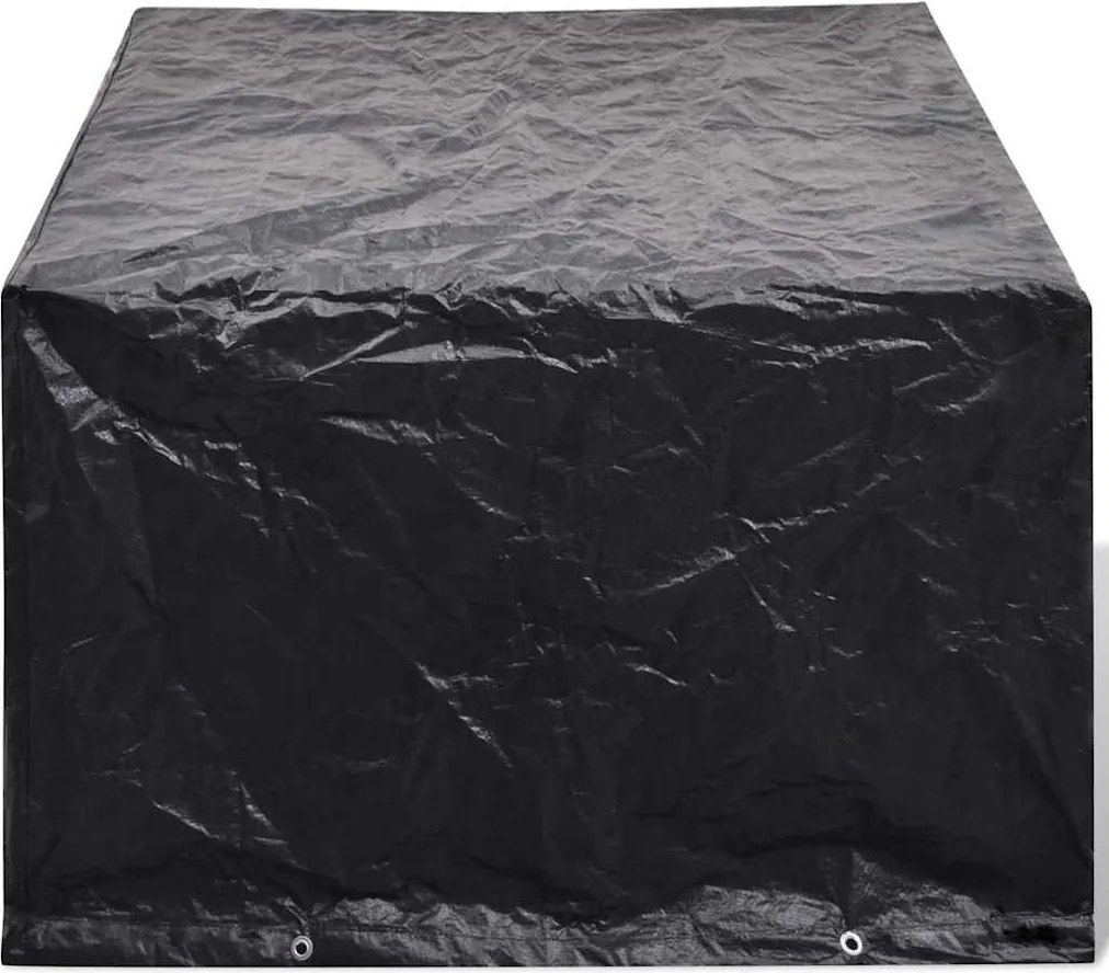 Plachty na zahradní nábytek 2 ks polyratan 8 oček 180 x 140 cm 279122