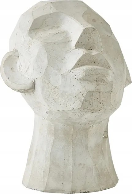 Villa Collection Talvik Figura Dekorativní socha 23 cm Hlava Šedá