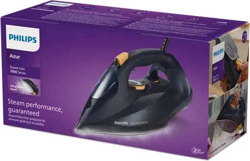 Philips 7000 Series HV napařovací žehlička modrá/žlutá DST7060/20