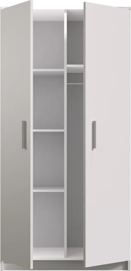 IDZ Šatní skříň OMEGA I 2D 06, 80 cm Bílá