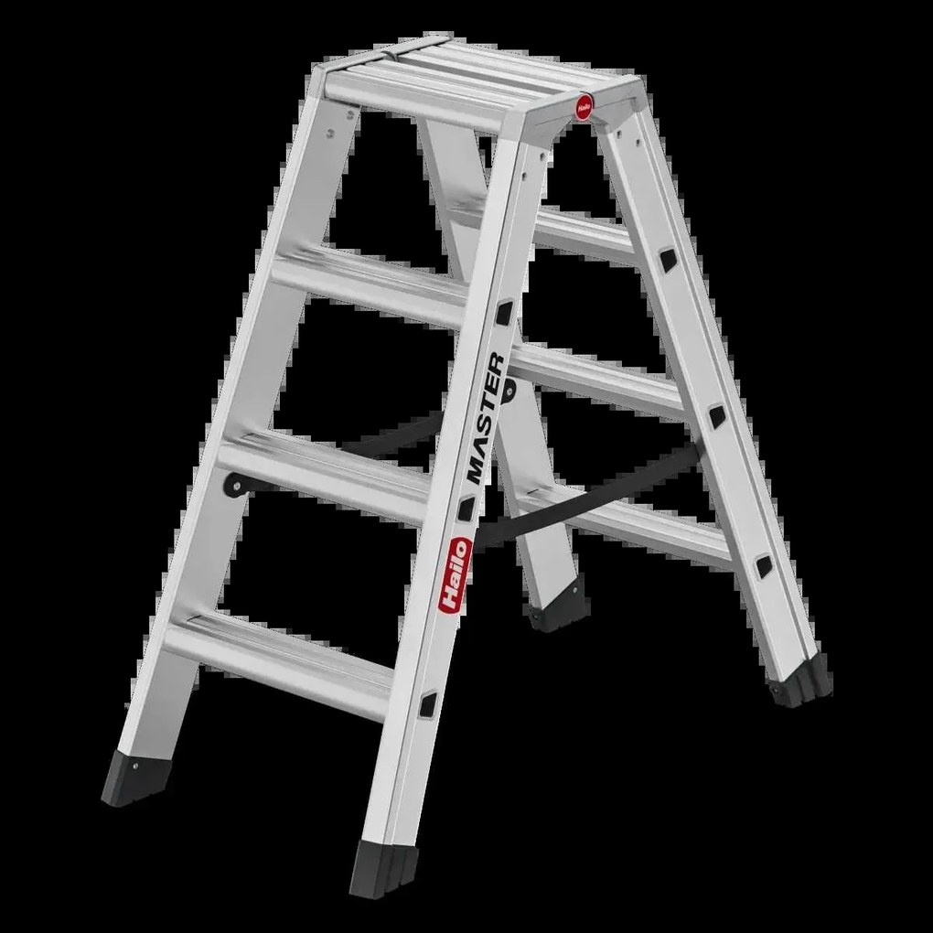Hliníkové štafle Hailo Master D100 2x4 stupně, 10000-108