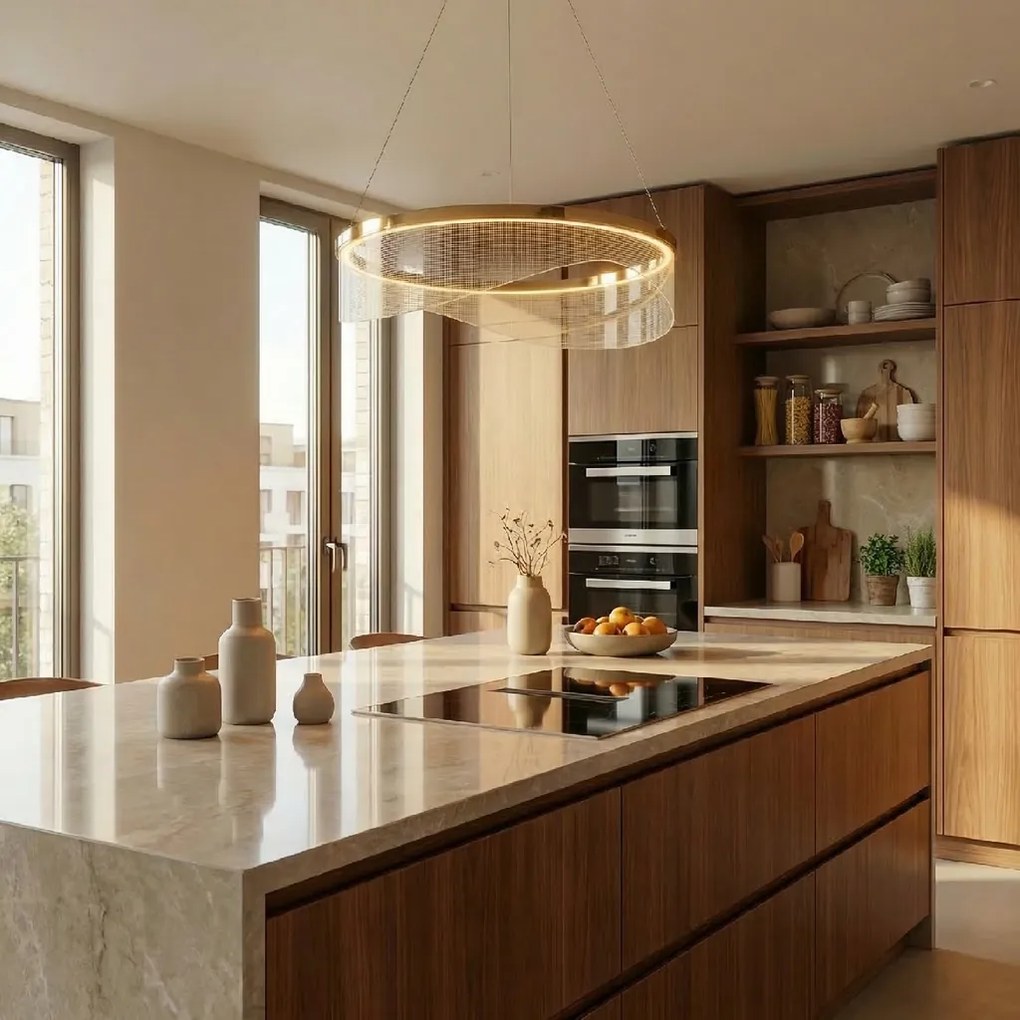 Toolight Rea, ZÁVĚSNÁ STROPNÍ LAMPA G145-CP 60 GOLD, OSW-04701