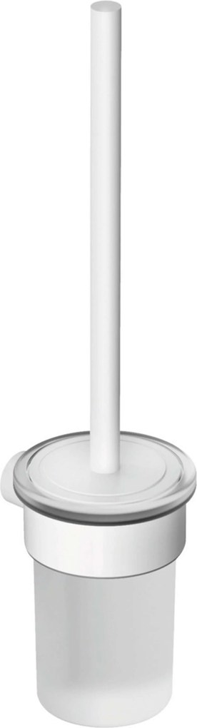 Kludi Vela R - WC štětka nástěnná s držákem, sklo/matná bílá 5897453