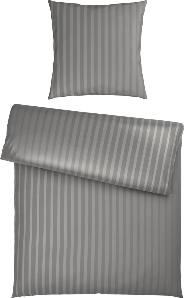 XXXLutz POVLEČENÍ satén barvy stříbra 135/200 cm Dieter Knoll - Online Only povlečení - 008105035301