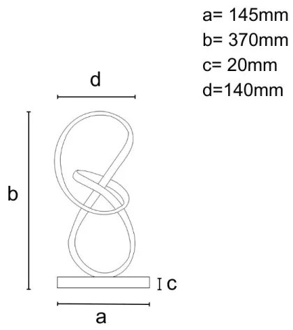 LED Stmívatelná stolní lampa LED/26W/230V 3000/4000/6500K bílá
