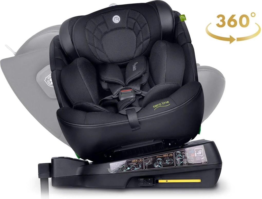 Autosedačka ISOFIX, 0-36kg, černá | Nukido Prestige