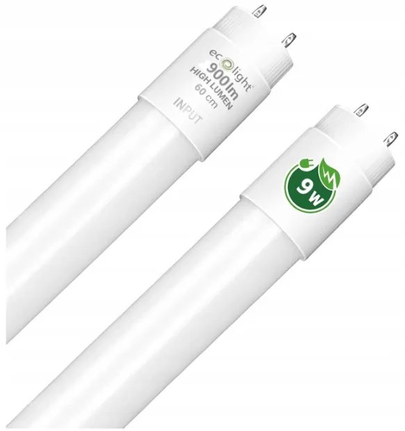 ECOLIGHT LED trubice - T8 - 9W - 60cm - 900lm - neutrální bílá