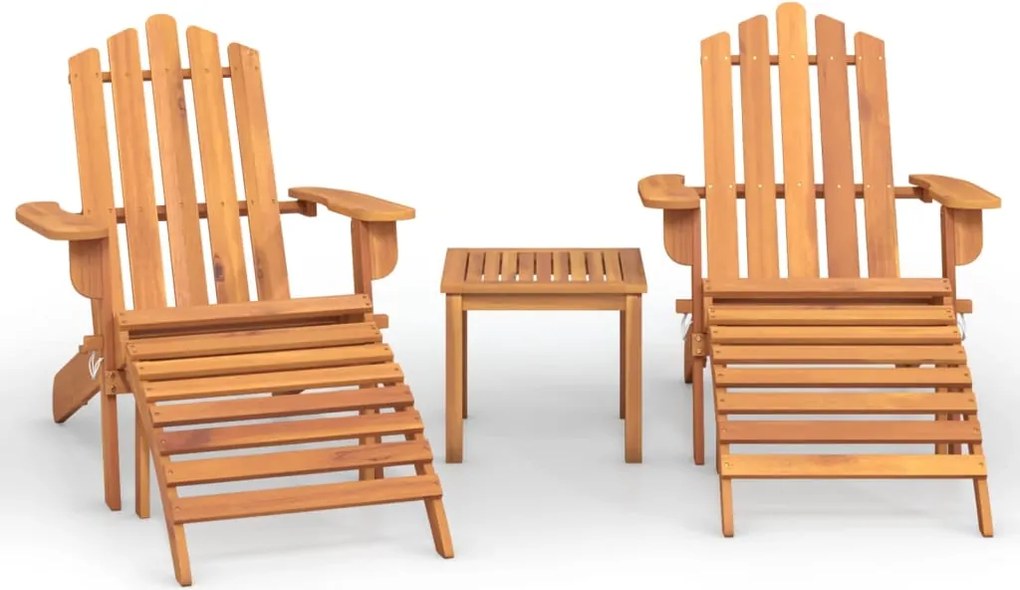 3dílná sada zahradního nábytku Adirondack masivní akácie 3152122