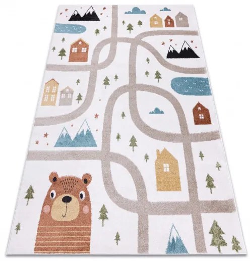 Dywany Łuszczów, Dětský kusový koberec Fun Polar cream, 180x270, vícebarevná, dětský pokoj