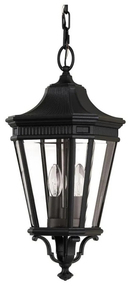 Elstead Feiss FE-COTSLN8-M-BK - Venkovní lustr COTSWOLD LANE 2xE14/60W/230V černá FE-COTSLN8-M-BK