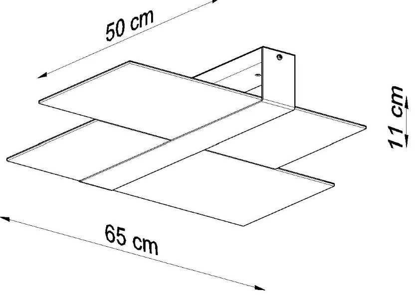 Stropní svítidlo Massimo, 1x mléčné skleněné stínítko,