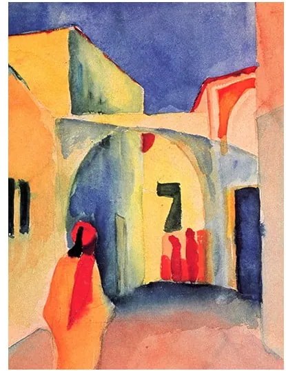 Reprodukce obrazu August Macke - A Glance Down an Alley, 60 x 45 cm