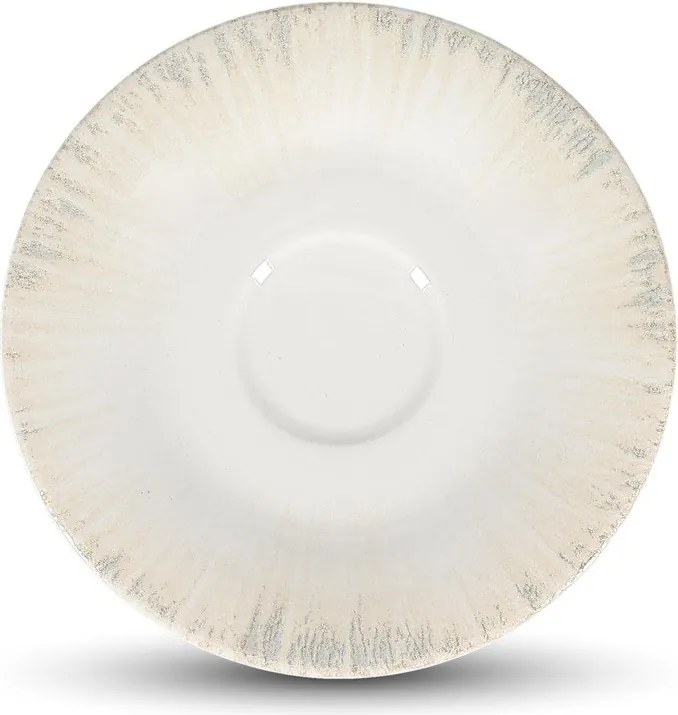 Světle šedý porcelánový podšálek ø 14 cm Nuance – BonBistro