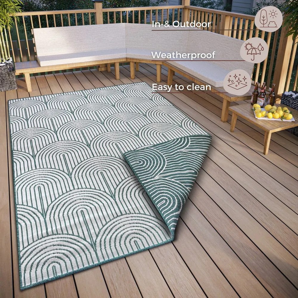 Zelený venkovní koberec 200x290 cm Pangli Green – Hanse Home