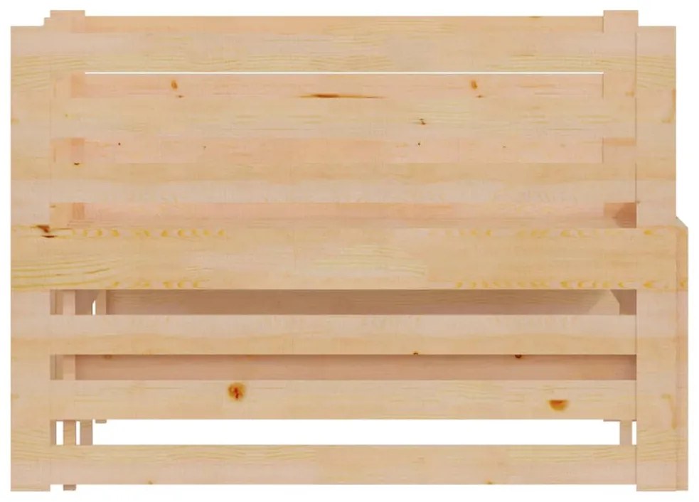 Výsuvná válenda masivní borové dřevo 2× (90 x 200 cm)