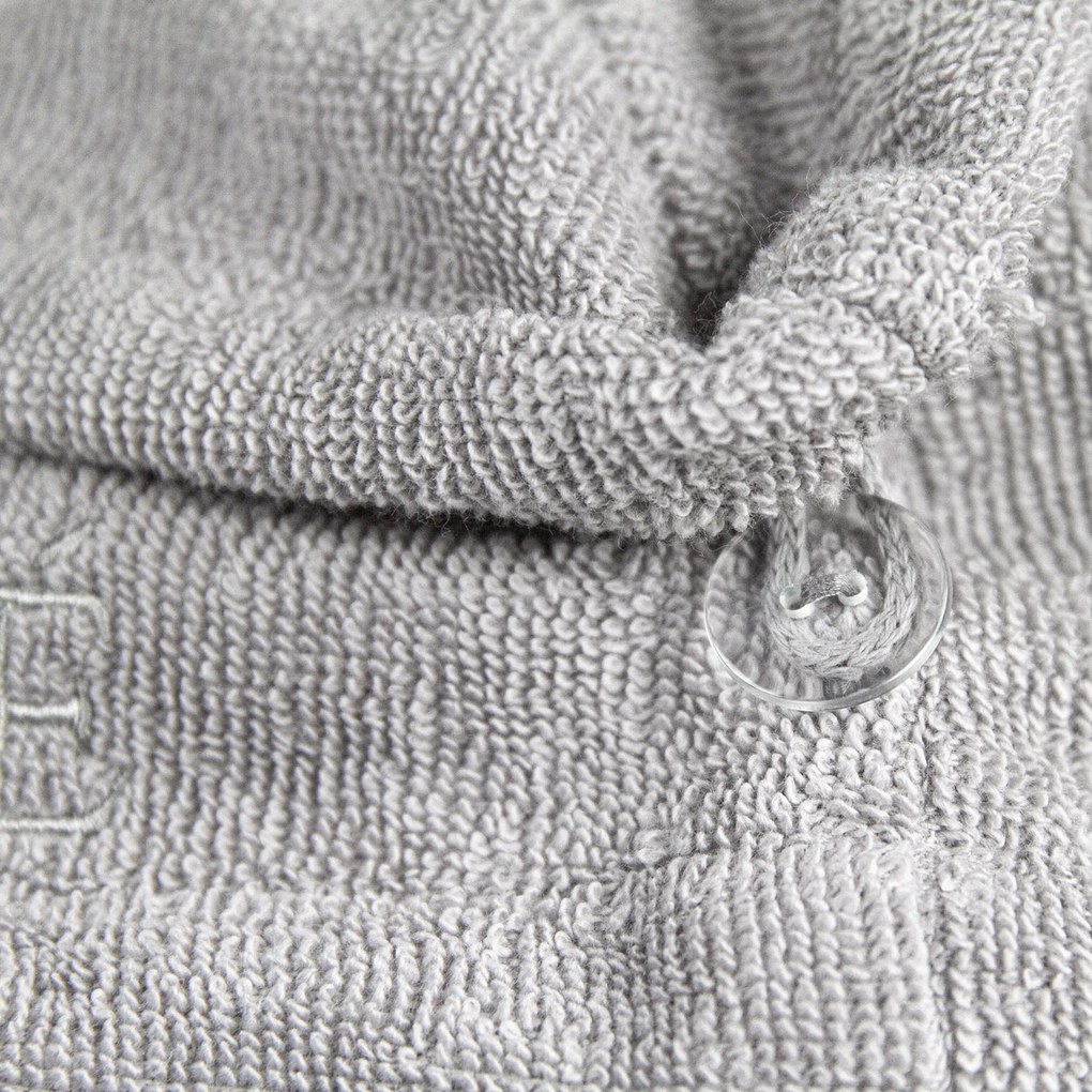 Bavlněný froté turban do sauny a wellness Comfort světle šedý