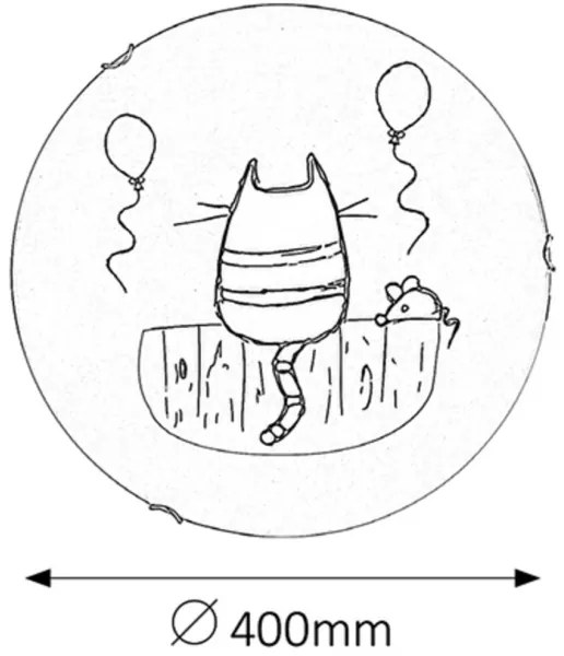Rabalux 4558 - Dětské nástěnné svítidlo CATHY 2xE27/60W