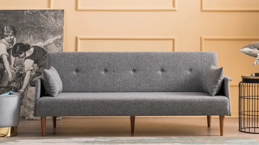 Hanah Home Rozkládací pohovka NAVAN šedá 825BLC1173