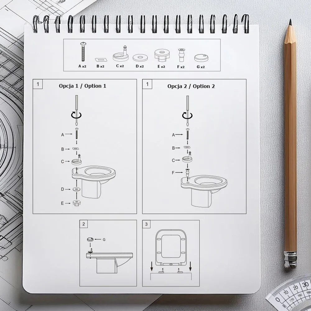 AWD WC prkénko Soft Close Duroplast  Bogota