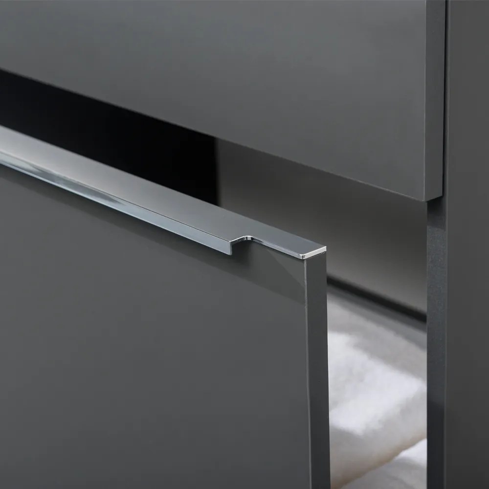 Mereo Mereo, Mailo, koupelnová skříňka s keramickým umyvadlem 121 cm, bílá, dub, antracit, CN538