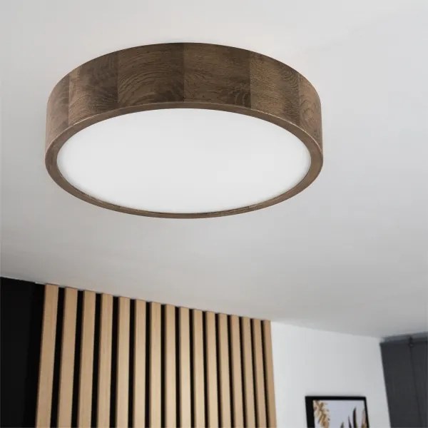 Brilagi - LED Stropní svítidlo CARVALHO 2xE27/15W/230V dub ořech pr. 37 cm