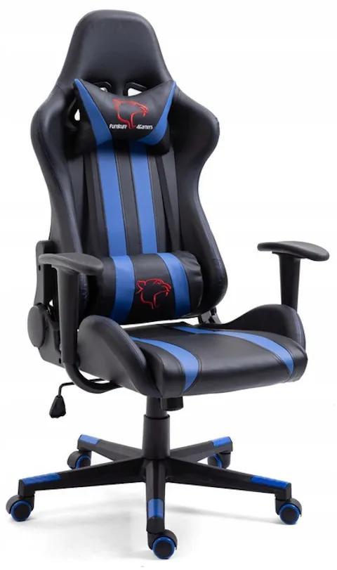 Expedo Kancelářská židle KORAD FG-33, 71x125-135x70, modrá/černá