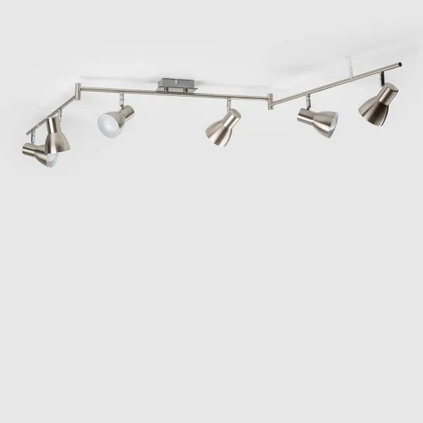 LED Bodové svítidlo 6xE14/5W/230V matný chrom