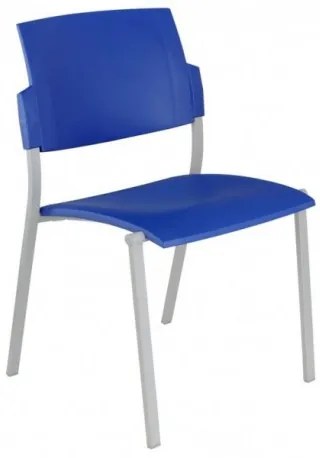 Alba Konferenční židle SQUARE plastová bez područek Barva plastu Alba béžová Barva kostry šedá kostra (metallic)
