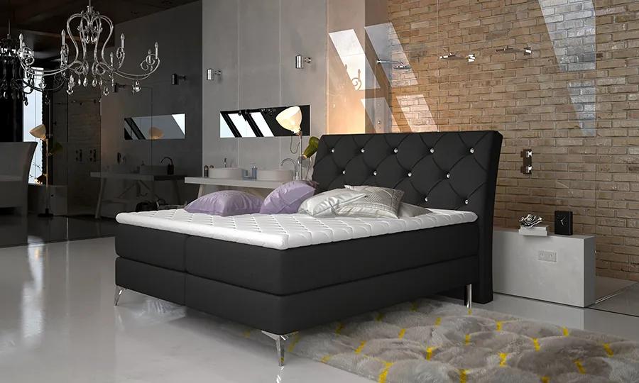 Boxspring postel s úložným prostorem Adina 180x200 cm