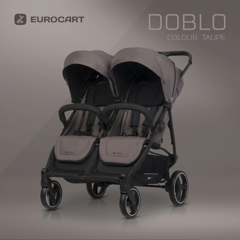 Sourozenecký kočárek Euro-Cart Doblo Taupe