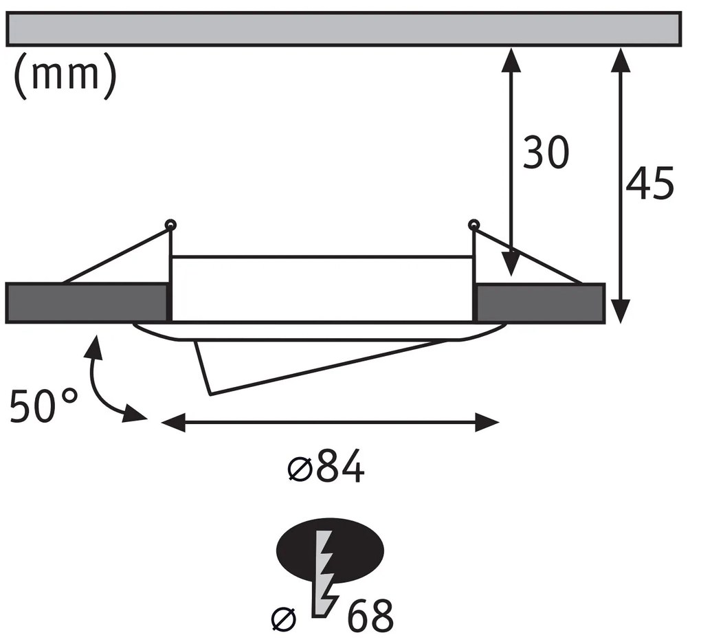 Paulmann 92406 LED Coin Nova round, set kulatých bodovek v matně zlaté úpravě, 3x6W LED 2700K tříkrokové stmívání, prům.8,4cm