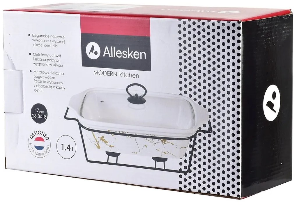 Keramická mísa s ohřívačem Marble 1,4L
