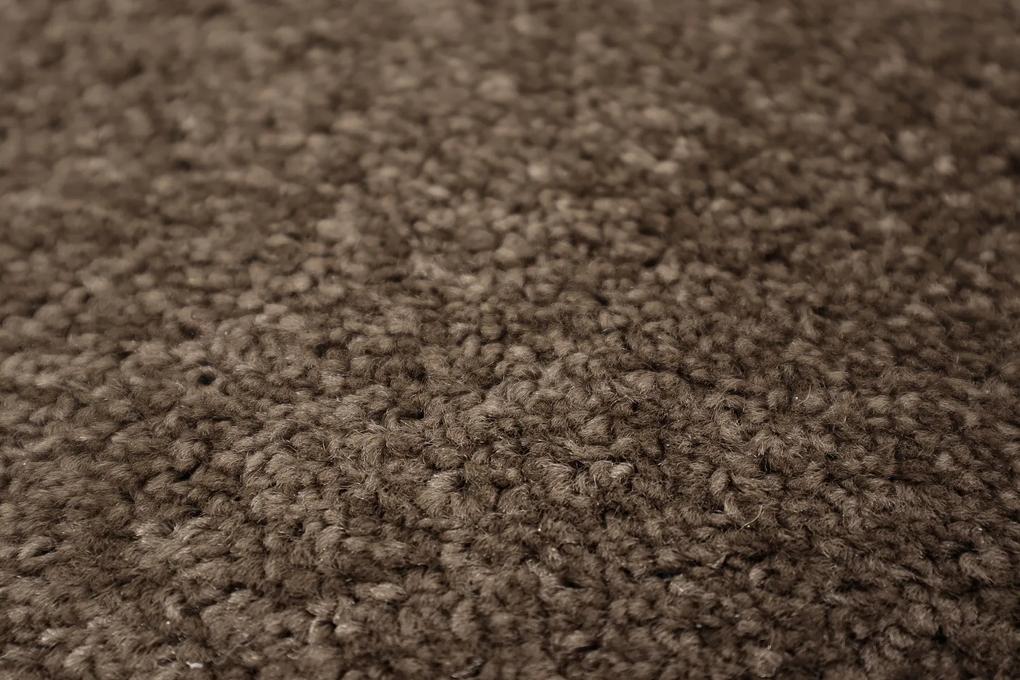 Vopi koberce Kusový koberec Eton hnědý ovál - 200x300 cm