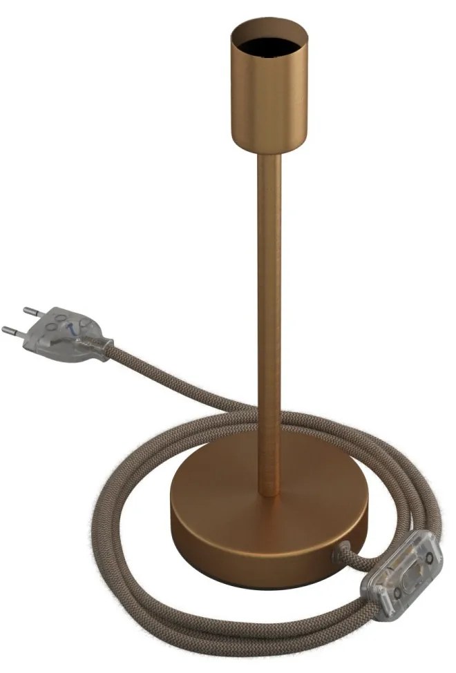 creative cables Kovová stolní lampa Alzaluce Velikost: 5 cm, Barva: Mosaz
