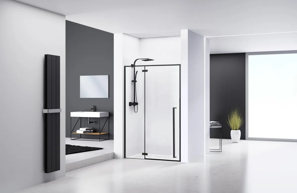 Sprchové dveře FARGO BLACK MAT 120 cm