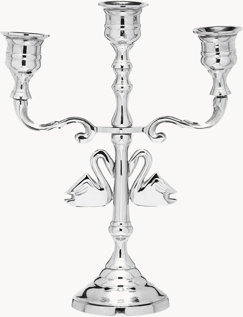 Svícen Argent Swans