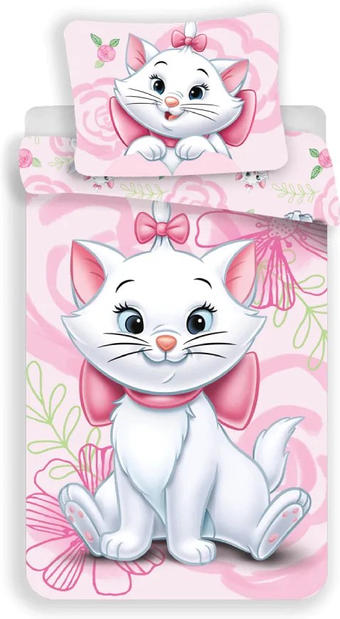 Jerry Fabrics Dětské povlečení MARIE CAT - růžové