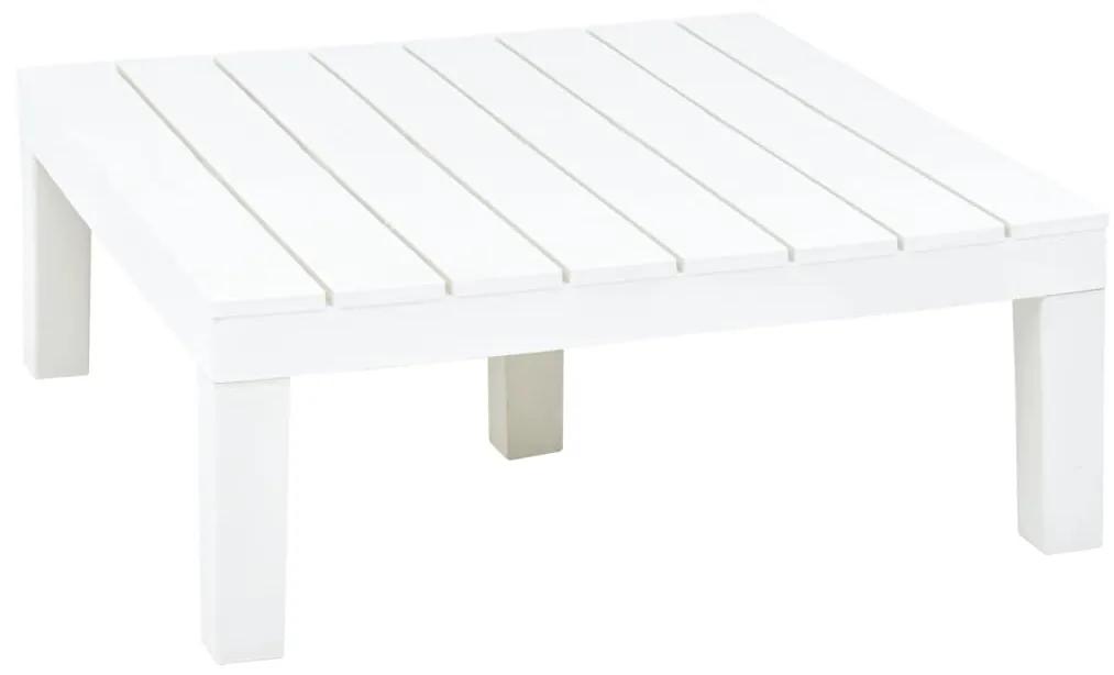 48827 vidaXL Zahradní stůl bílý 78 x 78 x 31 cm plast