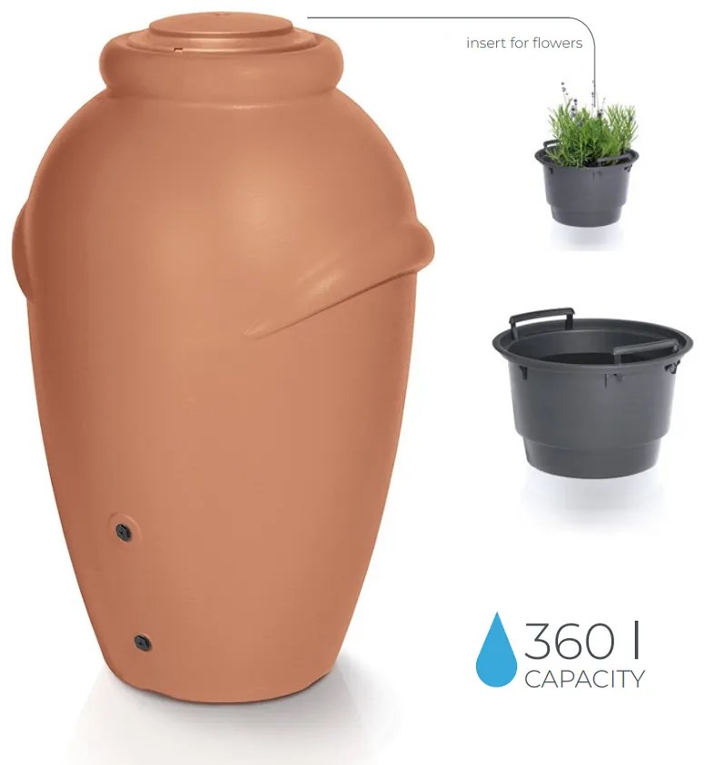 Prosperplast Aquacan cihlová 360 l