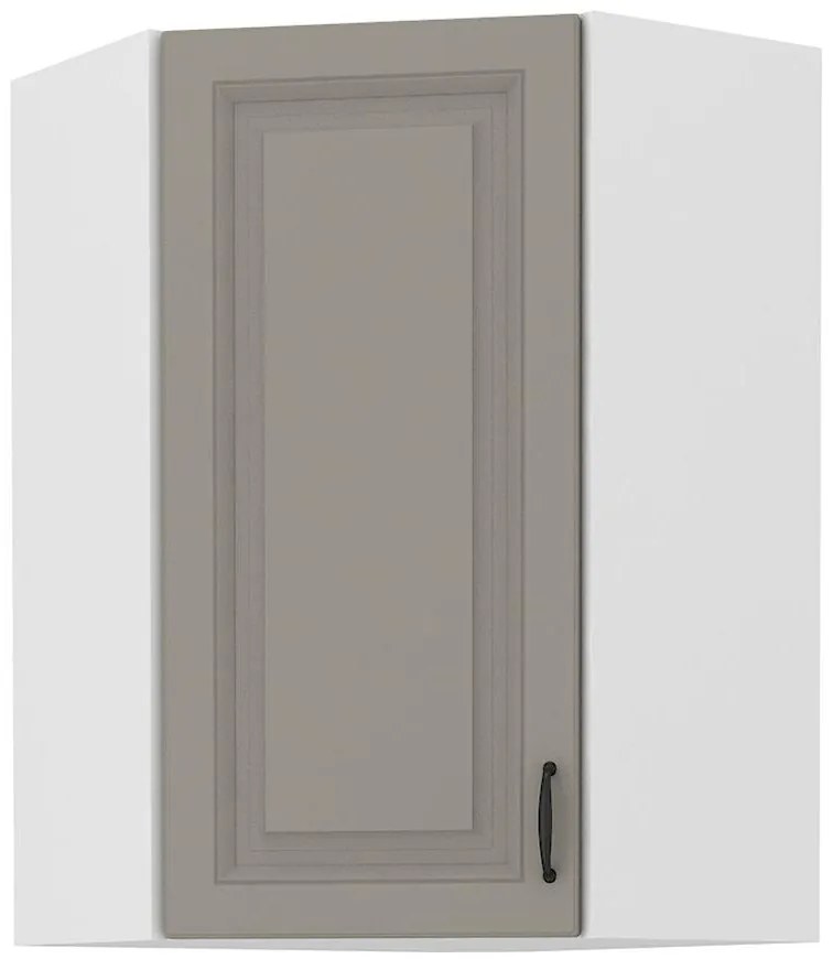 Kuchyňská Skříňka STILO CLAYGREY/BÍLÝ 60X60 GN-90 1F (45°)