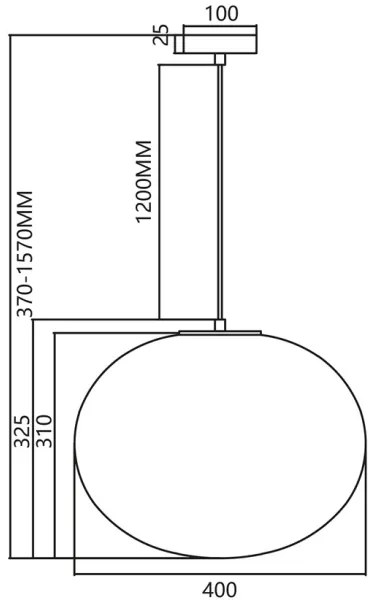 Lustr na lanku CAMPANIA 1xE27/60W/230V černá