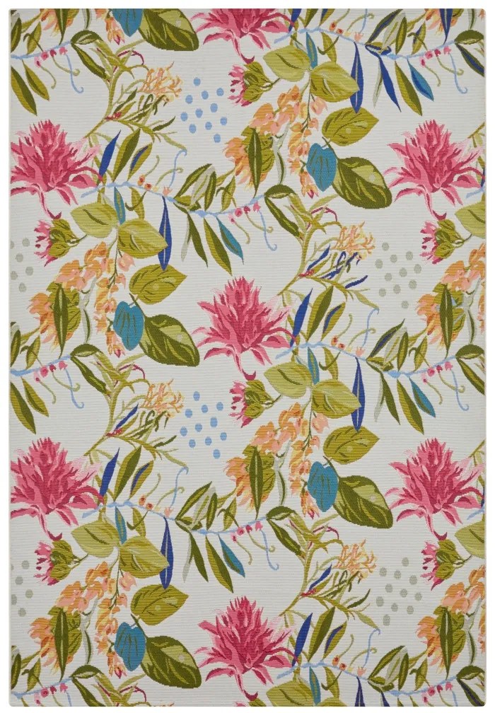 Hanse Home Collection koberce Kusový koberec Flair 105613 Flowers and Leaves Multicolored – na ven i na doma - 120x180 cm