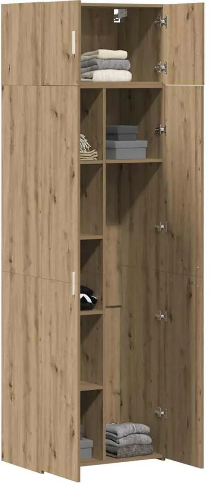 Úložná skříňka 3 ks Artisanový dub 70 x 42,5 x 185 cm 3365633