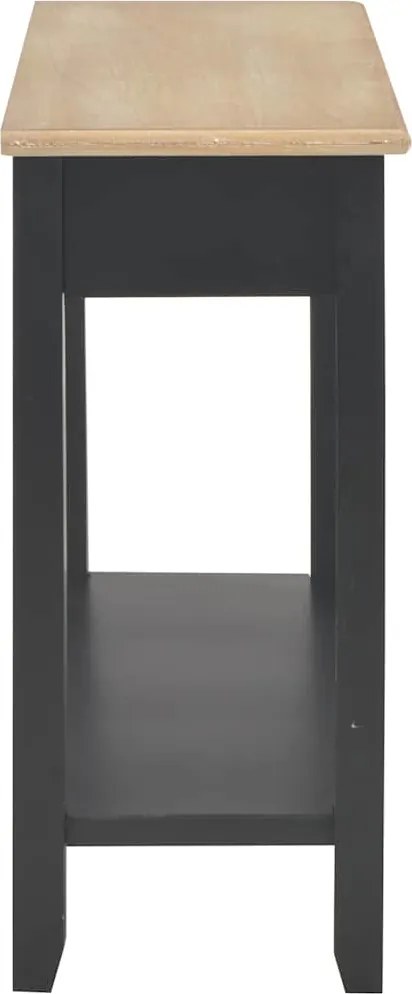 Konzolový stolek černý 110 x 35 x 80 cm dřevo 249903
